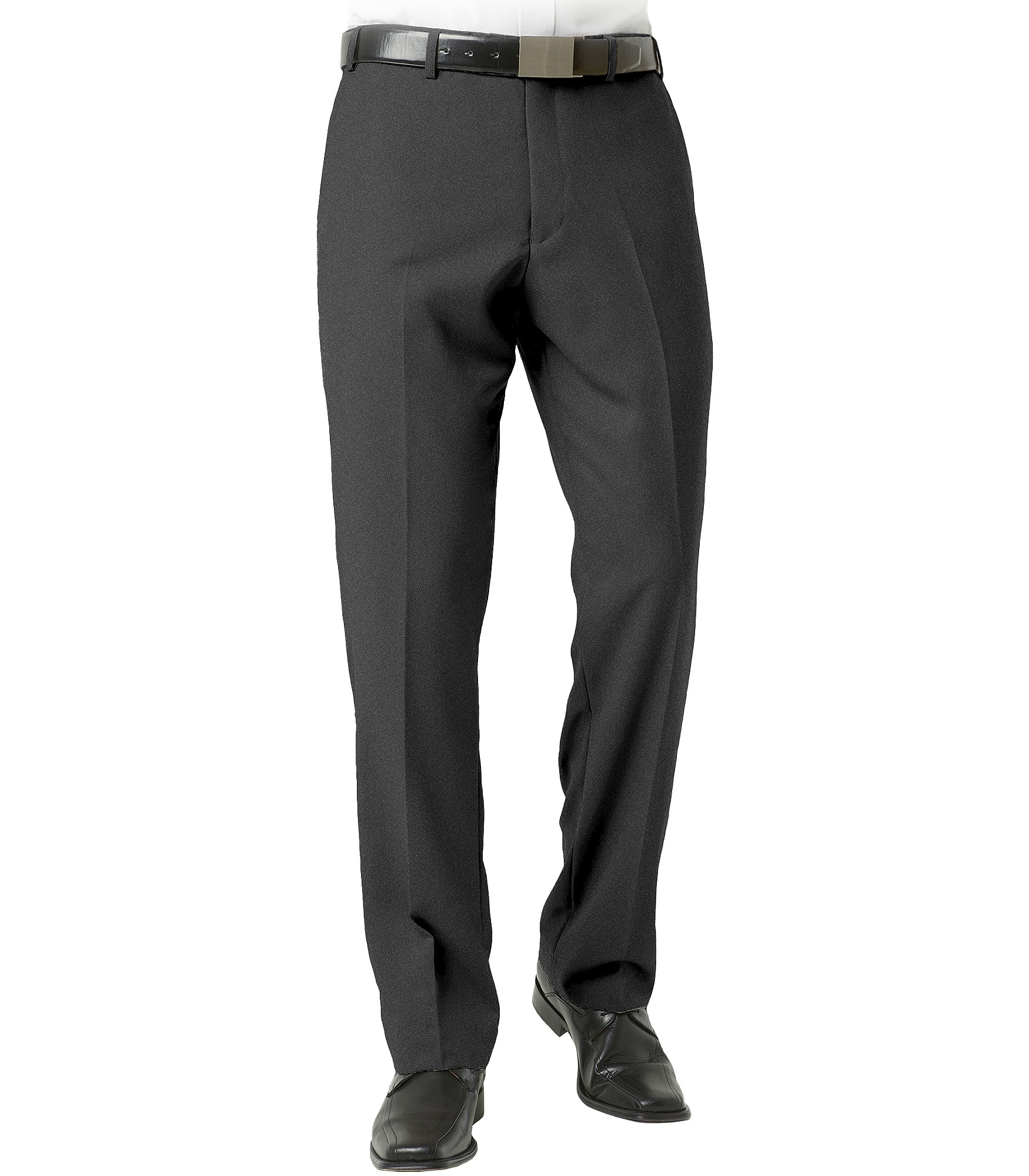 AMP_QL | Biz Collection Pantalon classique à devant plat pour homme