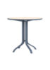 Horizons Forma Table, KD Pedestal Bar Umbrella Table, 36" Round - Tropitone