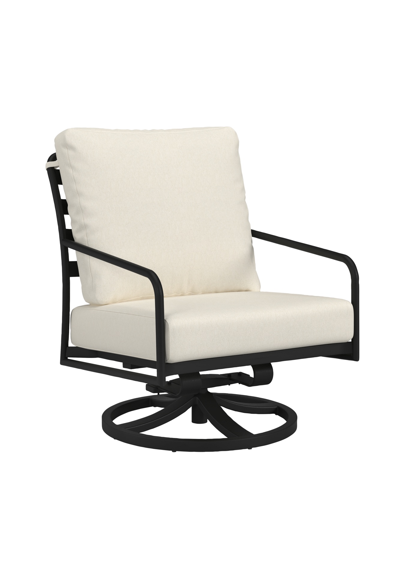 Kahana Slat Back Cushion Swivel Action Lounger - Tropitone