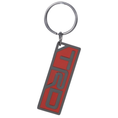 TRD Nickel Red and Black Enamel Key Chain - Toyota Associate CC