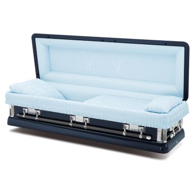A21 Neopolitan Blue Metal Casket - Batesville