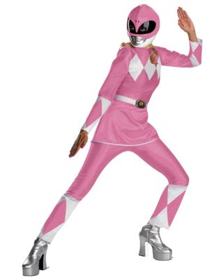 Women’s Plus Size Deluxe Pink Power Ranger Costume | Jumpchat