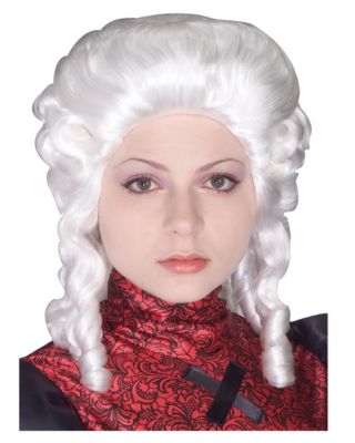 White Colonial Womens Wig | Pixocero