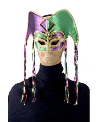Mardi Gras Jester King Mask | Pixonu