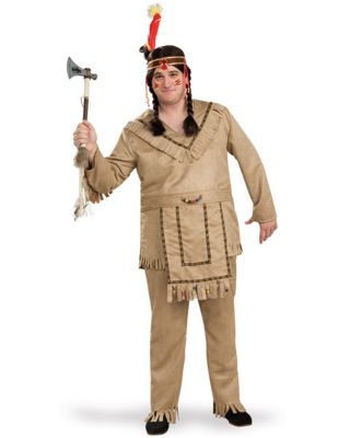 Native American Indian Brave – Plus Size Costume | Youxs