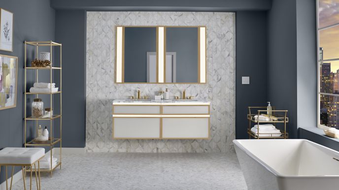 Profiles Collection: Metal Framed Mirrors & Vanities | Robern