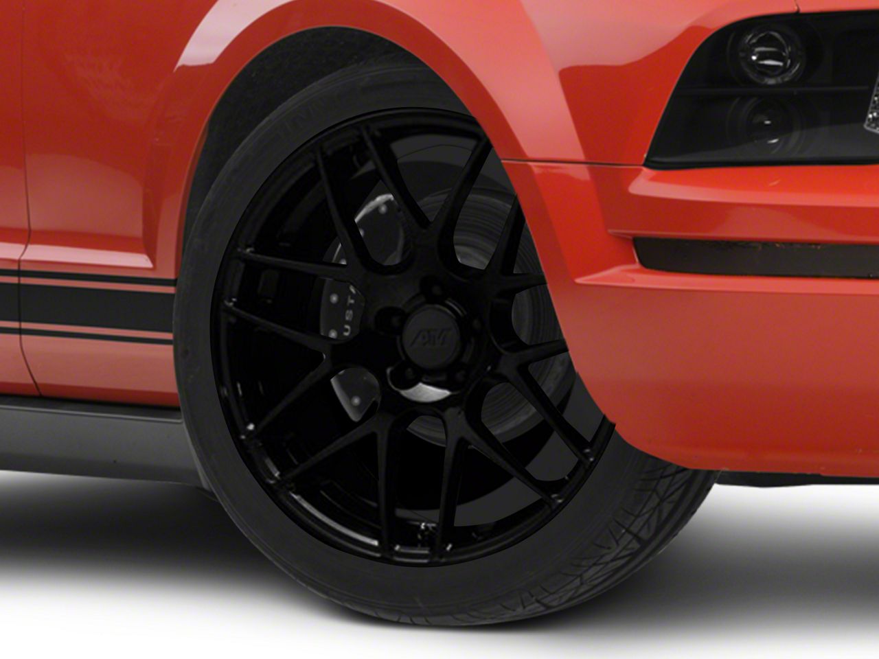 Foose Black Machined Outcast Mustang Wheel - 20x8.5 32841 (05-14 All ...