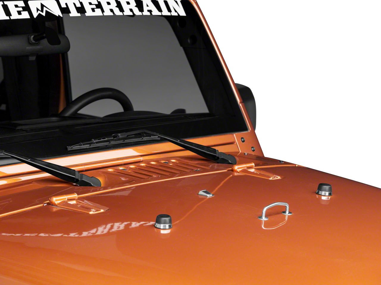 Rugged Ridge Wrangler Rugged Ridge hood tie down kit, Stainless Steel ...